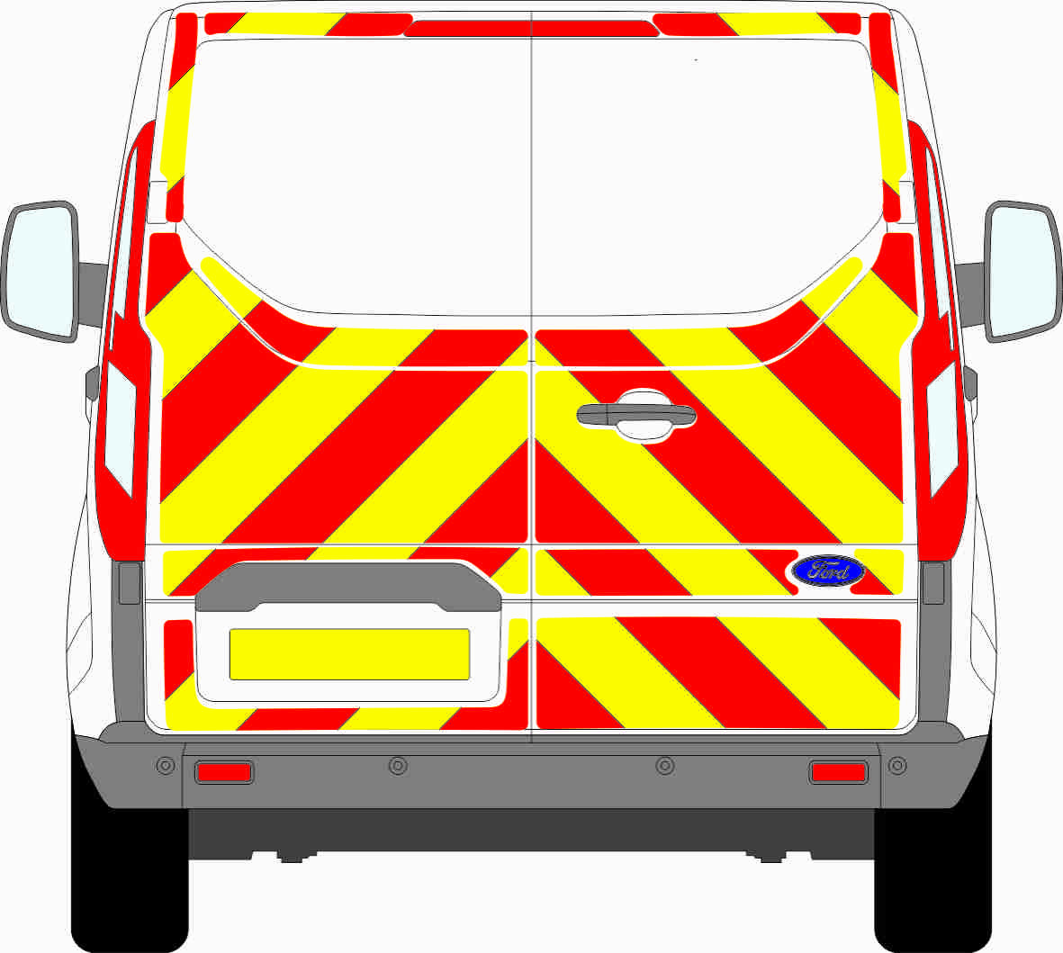 Ford Transit Custom MK1 2013 to 2023 Chevron Kit – Chevron kits Online